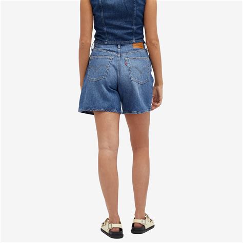 Levis High Rise Baggy Shorts Blue End Us