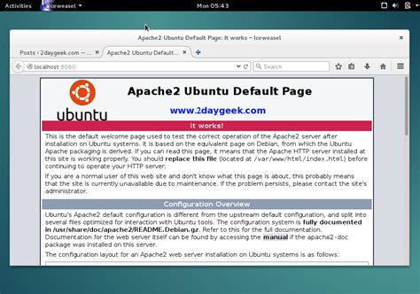 Install Run Apache Web Server On Inside Docker Container 2daygeek