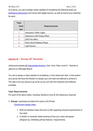 Robotics Assignment DOC Robotics Technology Computing