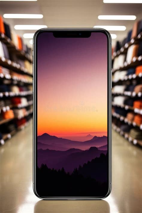 A Cell Phone Sitting On Top Of A Table Ai Stock Image Image Of