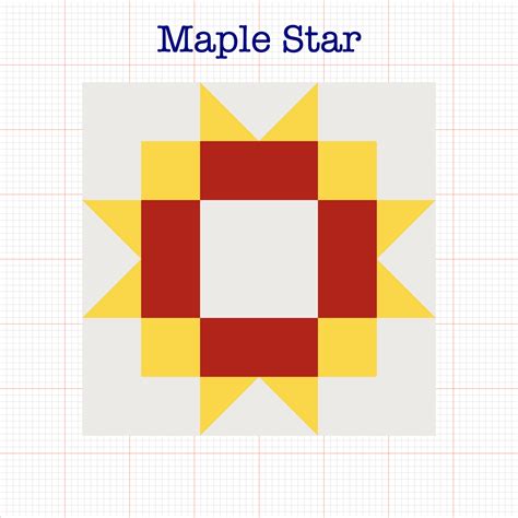 Maple Star Quilt Pattern