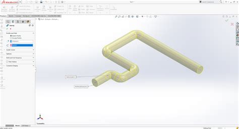 Cara Menggunakan Swept Base Pada Solidworks Cad Cam Jogja