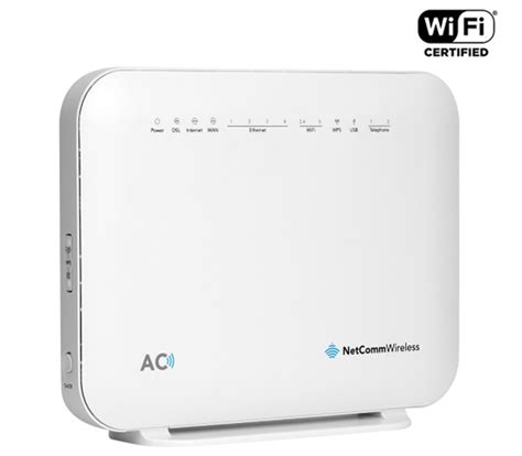 Netcomm Nf18acv Ac1600 Wi Fi Xdsl Modem Router With Voice Nbn 4x Giga Lan 2x Voip Usb