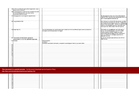 Scrum Backlog Excel Template Scrum Backlog Dutch Template Excel Xls Scrum Backlog Excel Template Scrum Backlog Dutch Template Excel Xls