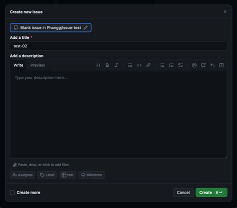 Github Projects Issue