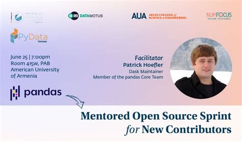 Pydata Yerevan On Linkedin 🔔 Register For Pydata Yerevan Open Source Pandas Sprint Here