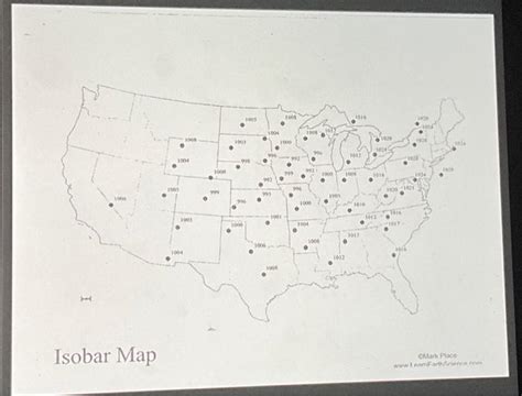 Solved Isotherm Map Isobar Map Chegg Com