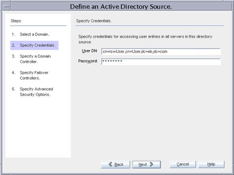 to specify information in the global catalog and for the active