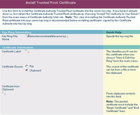 Ibm Lotus Domino 85x Installeren Ssl Certificaat