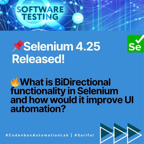 Codenbox On Linkedin Selenium4 Seleniumautomation Softwaretesting