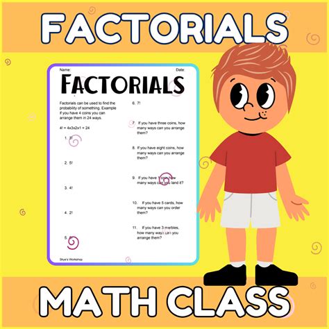 Factorials Simplifying Lesson Plans And Worksheets Reviewed By Teachers Worksheets Library