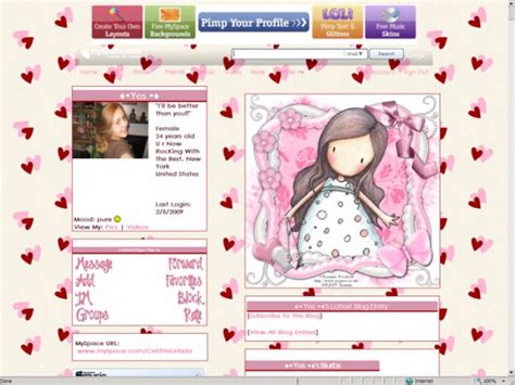 Cuteness Myspace Layouts Createblog