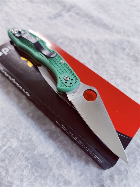 Spyderco Delica Green Knife C11fpgr 4 14 Closed Lockback 3 Vg 10