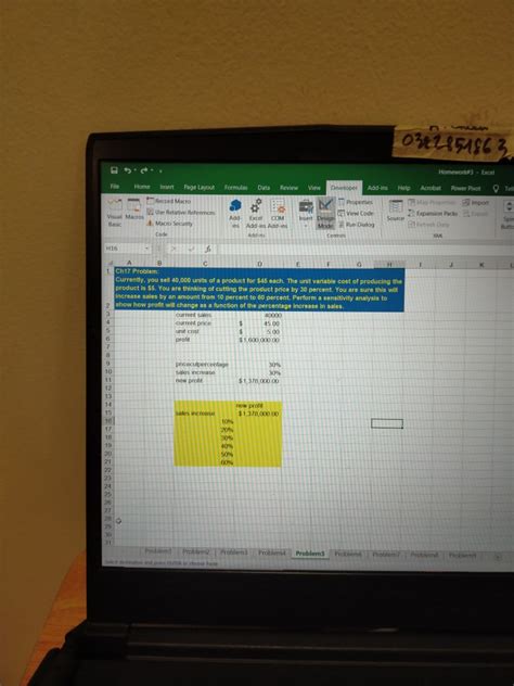 Solved 10362851863 Homework 3 Excel File Home Insert Page