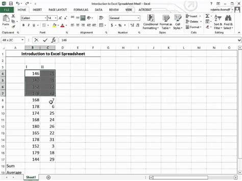 Introduction to an Excel Spreadsheet - YouTube