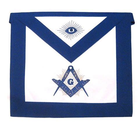 Gold Shining Square And Compass Master Mason Masonic Apron Machine