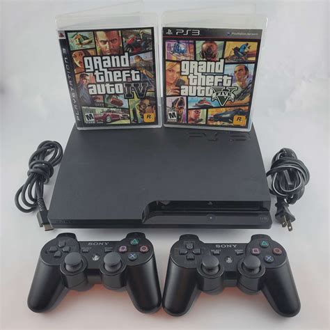 Playstation 3 Ps3 Console Bundle Grand Theft Auto Iv V Retro Vgames