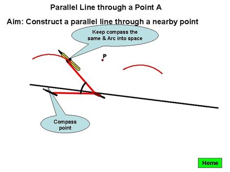 Parallel Lines Construction Parallel Line Through A Point
