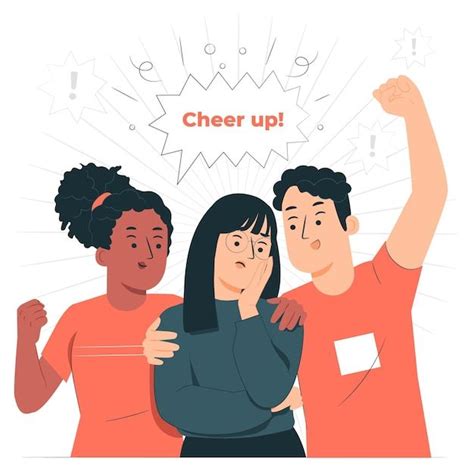 Free Vector Cheer Up Concept Illustration Cheer Up Illustration Cheer