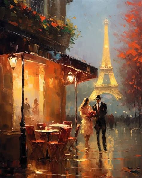 Pin Di Hanane Rahal Su Art Paesaggi Pittura Parigi Bellissimi Dipinti