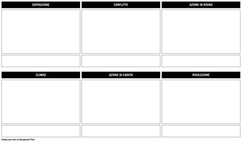 Diagramma Modello Di Diagramma 16x9 Storyboard