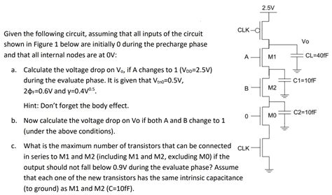 given the following circuit assuming that all inputs of the circuit s