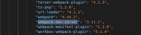 Difference In Version Of Webpack Dev Server Locally And On Github In