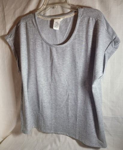 Lucky Brand Womens Xxl Round Neck Short Sleeve Stretch Tee Top Light