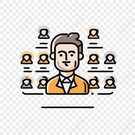 사업가의 만화 아이콘 벡터스케치욱스ui Png 일러스트 무료 다운로드 Lovepik