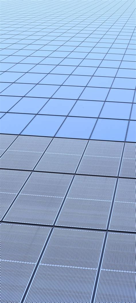 Download Gray And Blue Grids Oneplus 9r Wallpaper