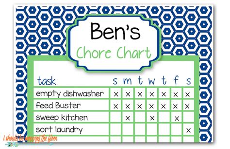 Free Printable Chore Charts I Should Be Mopping The Floor Worksheets Library
