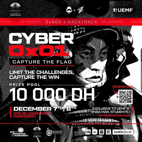 Club Gcdste Secure Tech Ensa Marrakech On Linkedin Ctf Announcement 0xgcd Ctf Are You Ready To