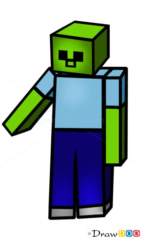 Minecraft Drawing Zombie At Paintingvalley Com Explore Collection Of Minecraft Drawing Zombie