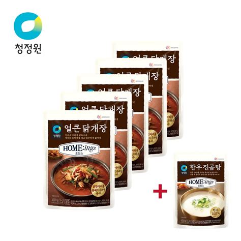 [청정원 가정의 달 기획] 얼큰닭개장 450g 5ea 증정 한우진곰탕 450g Lg생활건강 가족몰