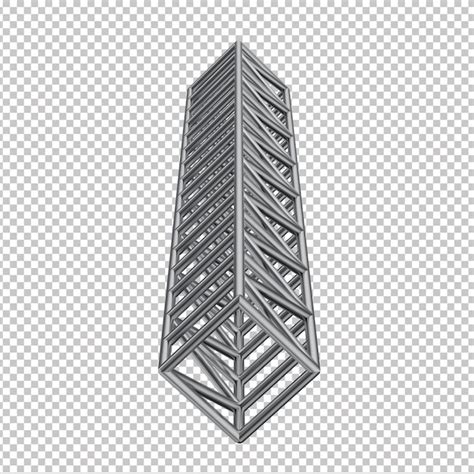 스 트러스 무 무 구조 3d 금속 구조 3d 렌더링 금속 철강 구조 산업 프리미엄 Psd 파일