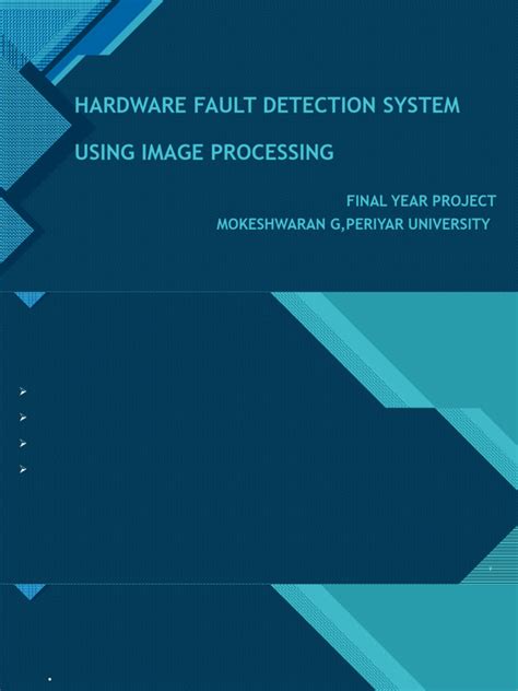 Hardware Fault Detection System Pdf Applied Mathematics