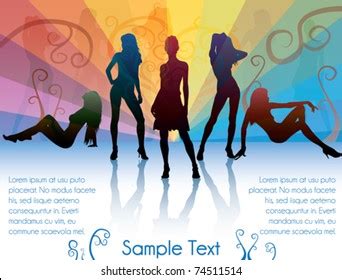 Sexy Woman Background Design Stock Vector Royalty Free Shutterstock