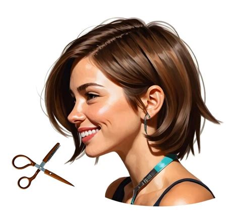 Premium Photo Woman With Bob Haircut