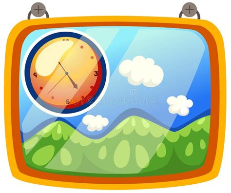 Wall Clock Stock Vector Illustration Of Drawing Graphic