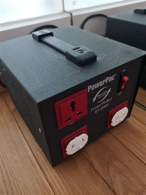 Power Voltage Converter Heavy Duty Computers Tech Parts Accessories Cables Adaptors On