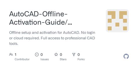 Github Autocad Offline Activation Guideautocad Offline Activation