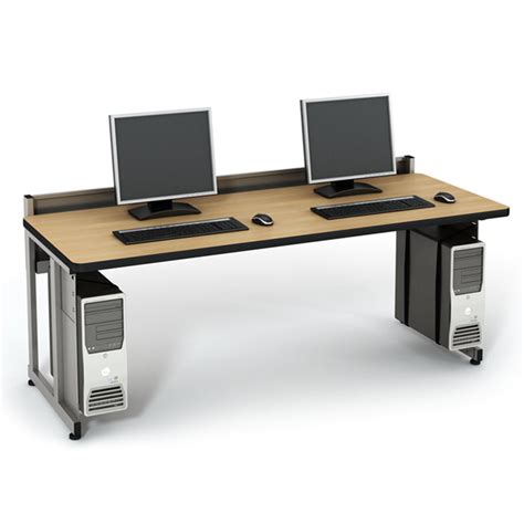 Modern Design Wooden Student Computer Lab Table School Computer Room