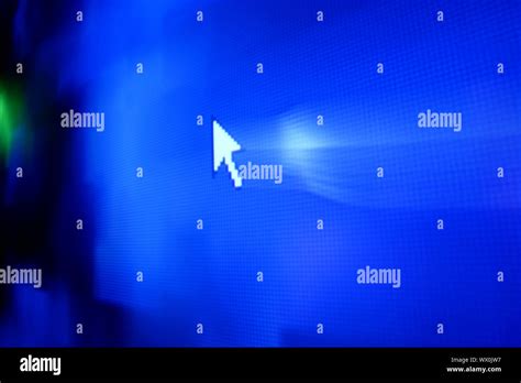Cursor Arrow In Move Abstract Background Stock Photo Alamy