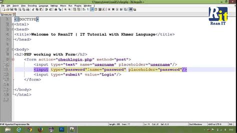 Lesson 7 Part 1 Php Working With Form Youtube