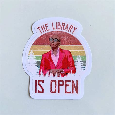 3 Pcs The Library Is Open Rupaul Rupauls Drag Race Vinyl
