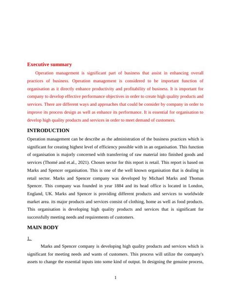 Operations Management Enhancing Performance Objectives And Process Design
