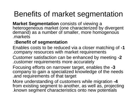 market segmentation benefits bases and strategies