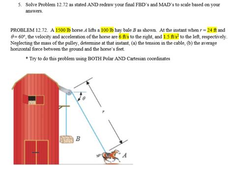 solved 5 solve problem 12 72 as stated and redraw your