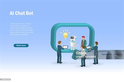 Ai 챗봇과 채팅하고 스마트 비즈니스 솔루션 아이디어를 얻는 사업가 인공 지능 로봇은 의사 결정 및 문제 해결에서 사용자를