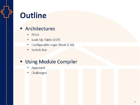 Using Module Compiler To Build Fpga Structures St